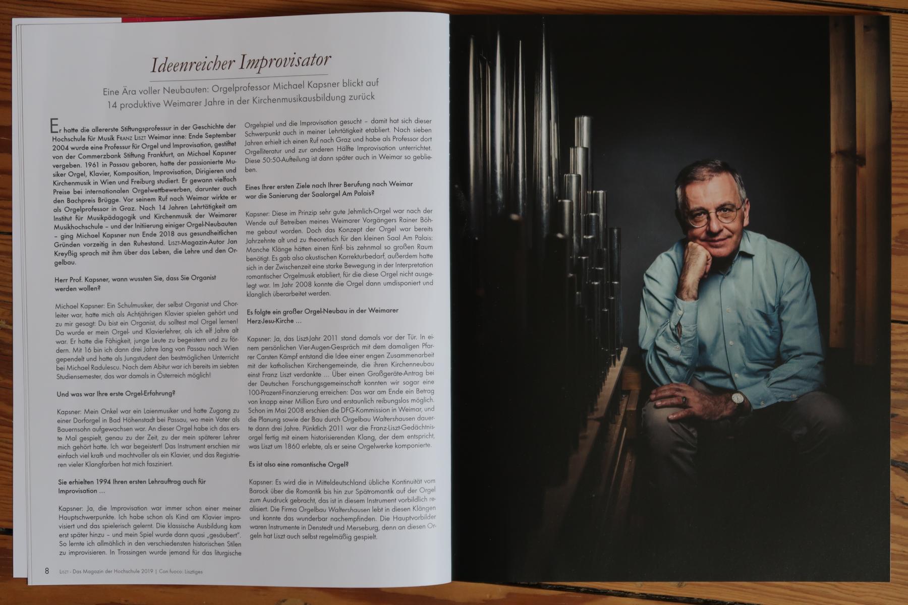Pulchra ut Luna › Professor Michael Kapsner und die hochschuleigene Franz-Liszt-Gedächtnisorgel ...